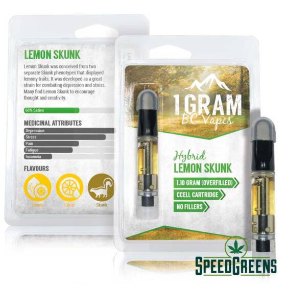 BC Vapes THC Distillate Cartridges (1.1g) | Weed Vaporizer
