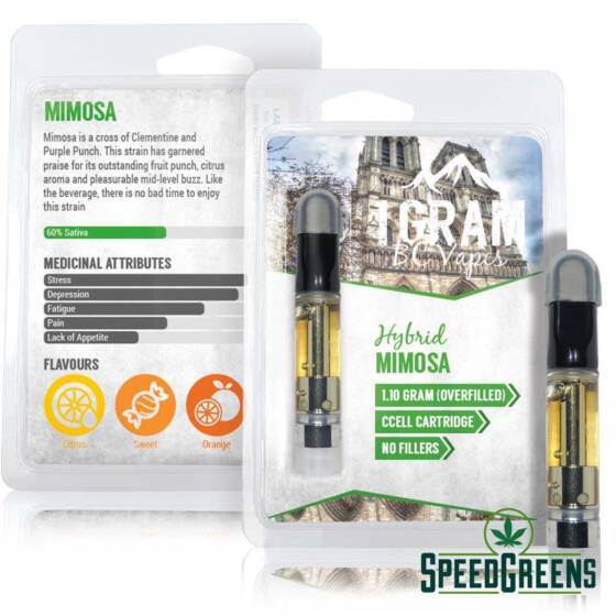 BC Vapes THC Distillate Cartridges (1.1g) | Weed Vaporizer