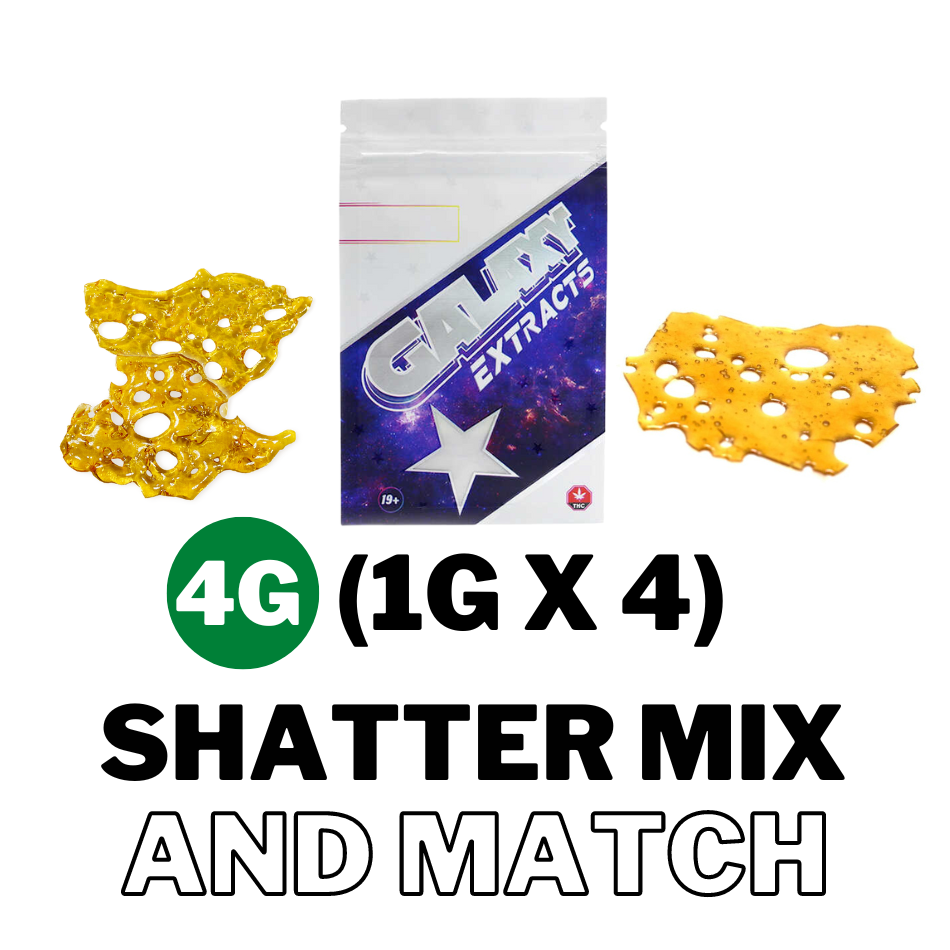 Galaxy Extracts Shatter Mix and Match 4g (1g x 4) | Speed Greens