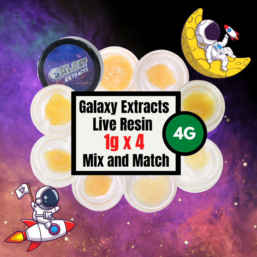 Galaxy Extracts Live Resin Mix and Match 4G (1g x 4) | Speed Greens