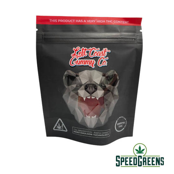 Left Coast Gummies | Nanotechnology (125mg - 1200mg THC) | Speed Greens