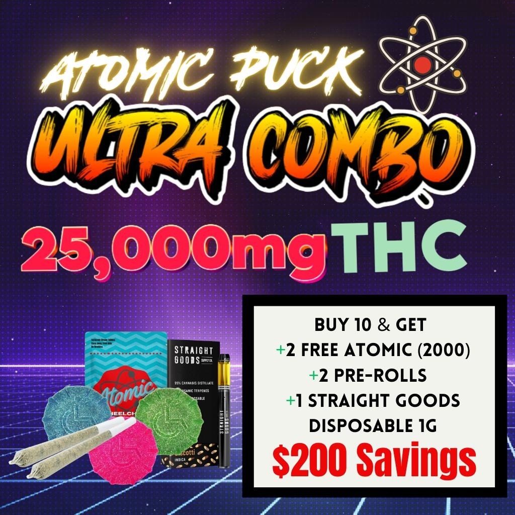 Atomic Puck SUPER COMBO Pack (20,000mg THC) | Speed Greens
