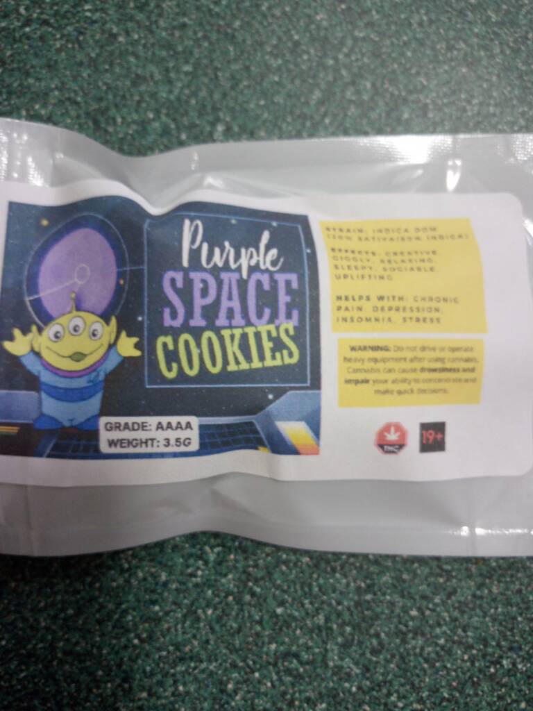 PURPLE SPACE COOKIES Organic Cold Cured | by Frost Factory ® | Speed Greens