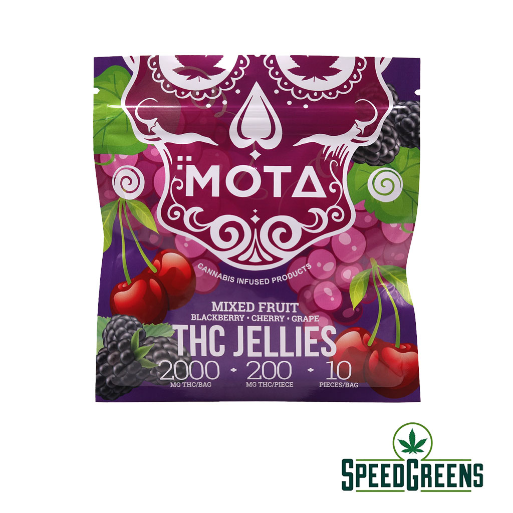 MOTA – HIGH DOSE Mixed Fruit Jellies (2000mg THC) | Speed Greens