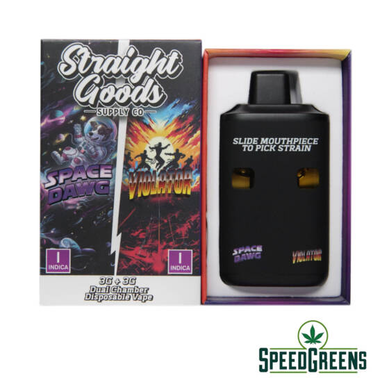 Straight Goods DUAL Chamber Vape (6g THC) *NEW STRAINS 2025* | Speed Greens