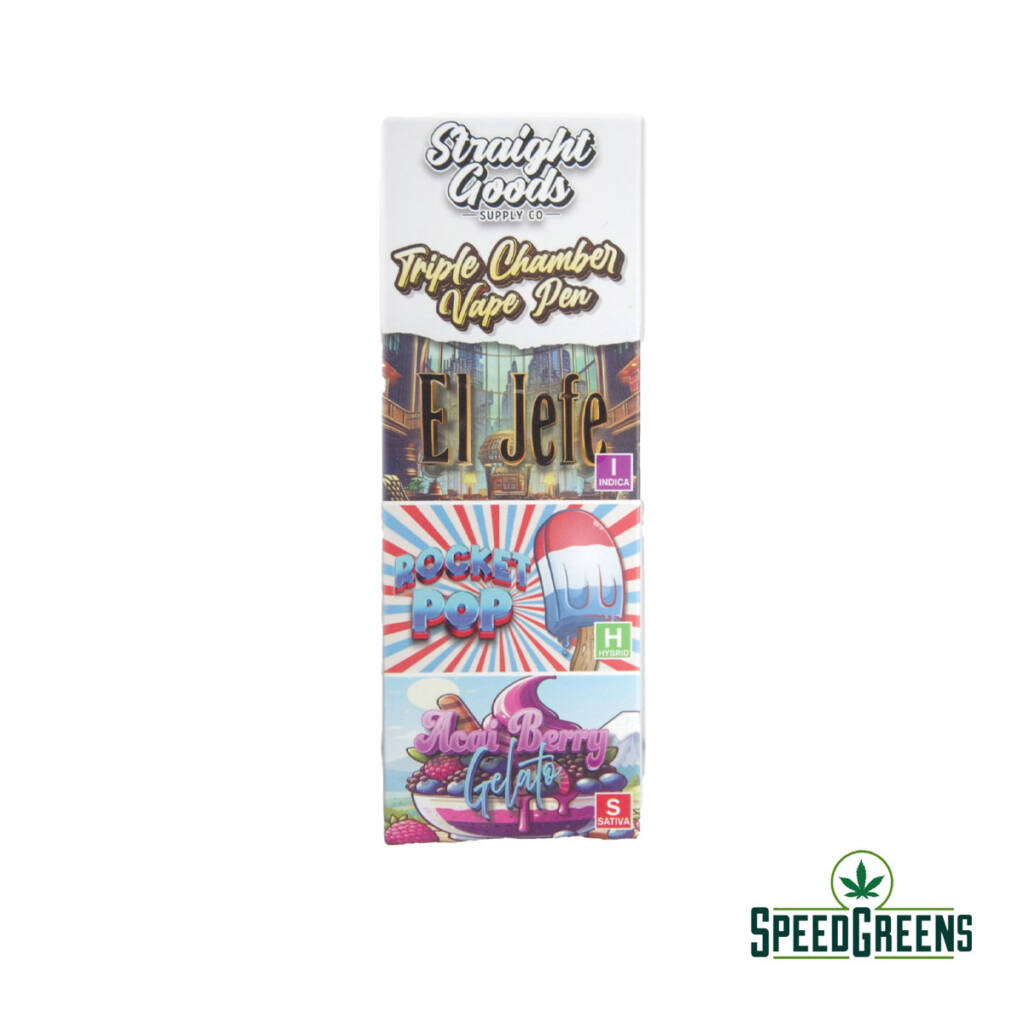 Straight Goods TRIPLE Chamber Vape (9g THC) *BRAND NEW* | Speed Greens