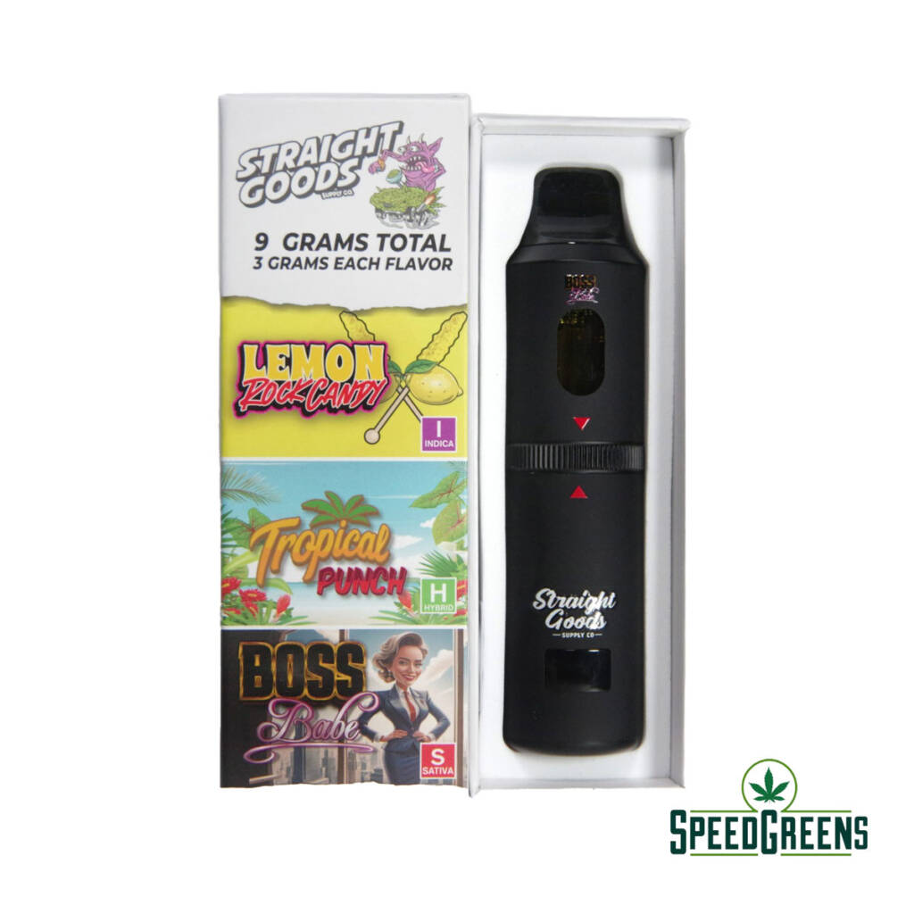 Straight Goods Triple Chamber Vape 9g THC | Speed Greens