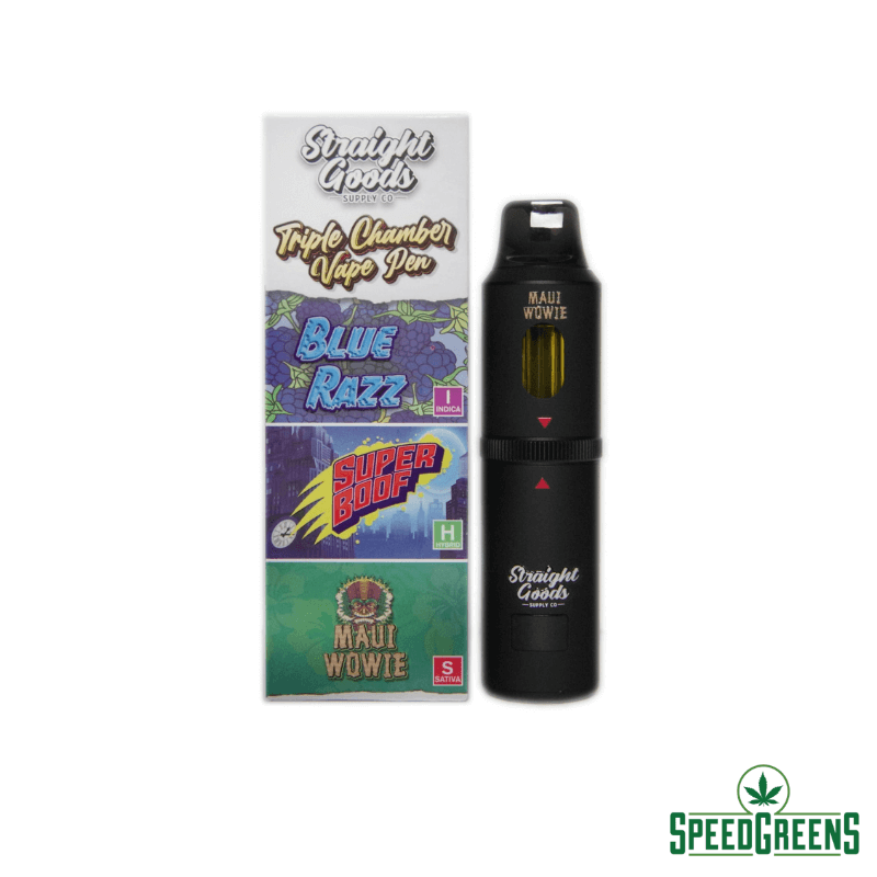 Straight Goods Triple Chamber Vape 9g THC | Speed Greens