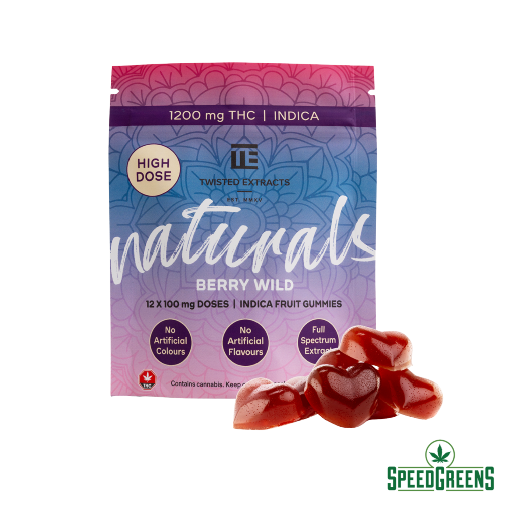 Twisted Extracts Naturals High Dose Gummies 1200mg THC